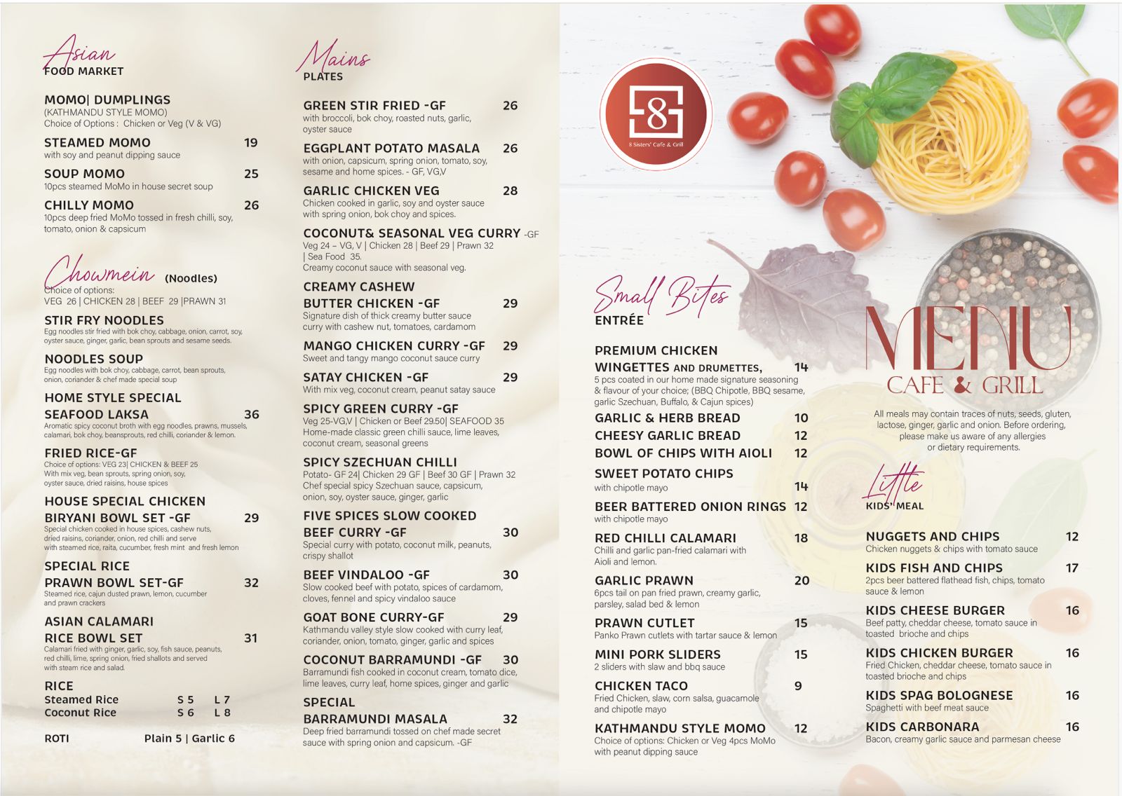 Menu – 8Sisterandgrills